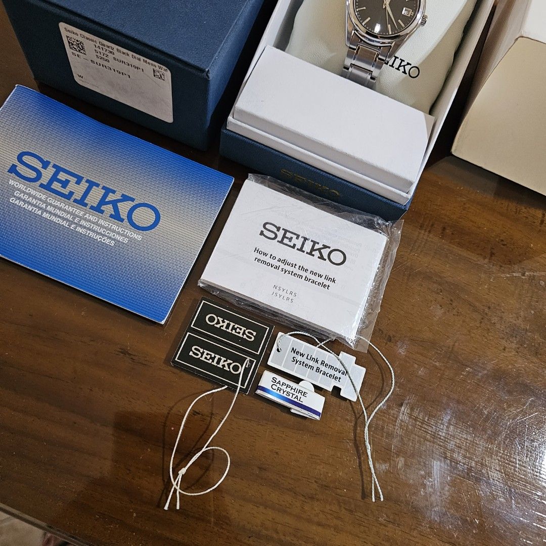Seiko SUR319 Sapphire Crystal, Men's Fashion, Watches & Accessories ...