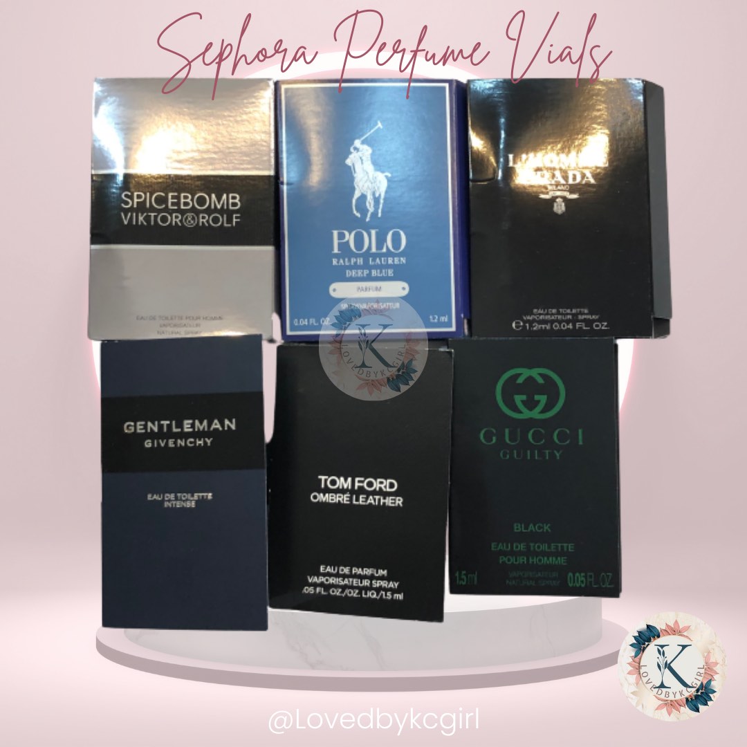 Sephora Perfume Vials (FOR HIM - SOLD PER PC), Beauty & Personal Care ...