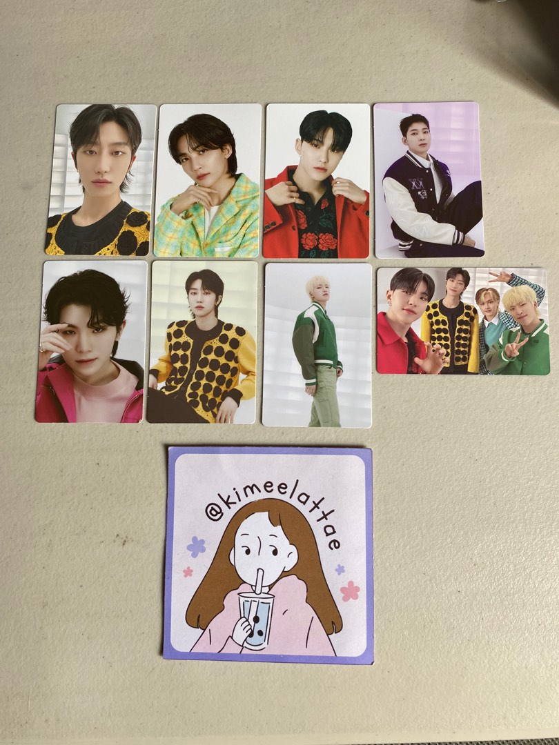 SEVENTEEN SVT FOLLOW TRADING CARD SET WITH THE8 MINGHAO PHOTOCARD PC ...