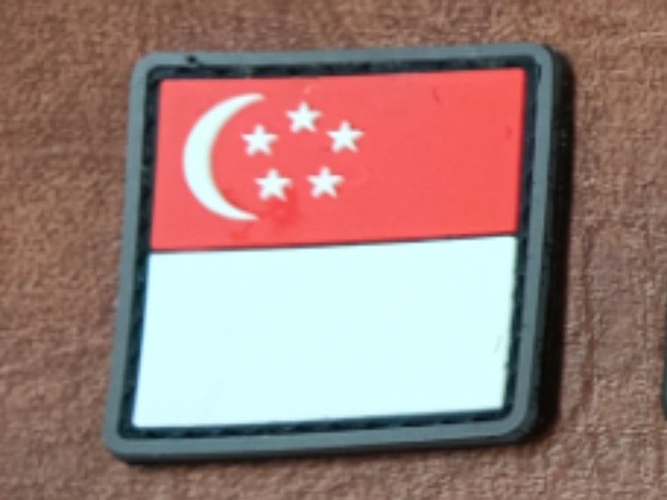SG flag PVC patch, Hobbies & Toys, Memorabilia & Collectibles, Stamps & Prints on Carousell
