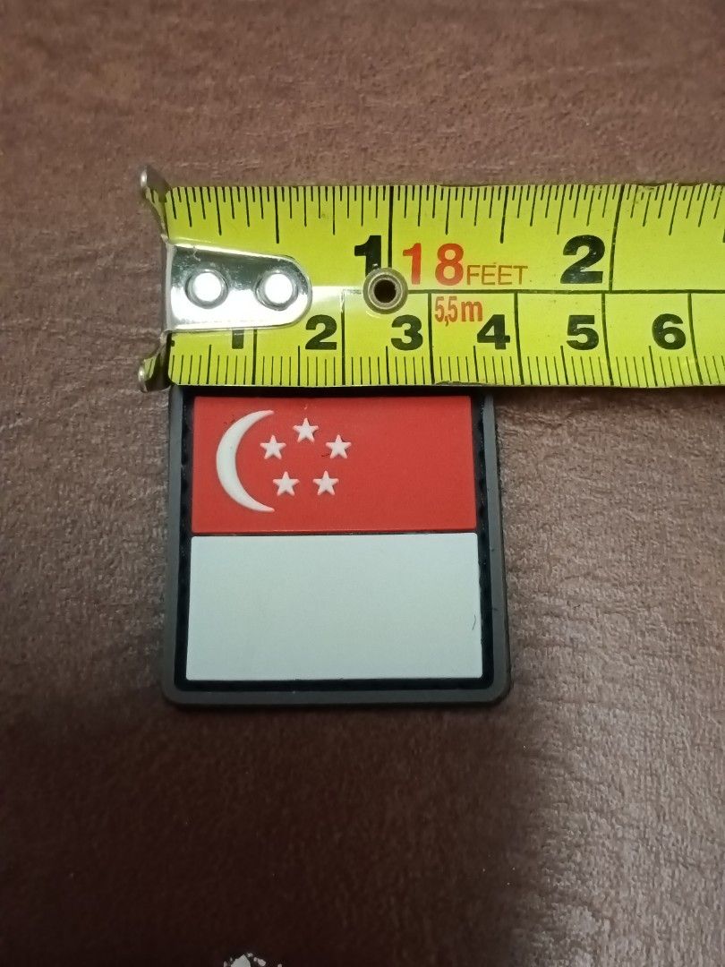 SG flag PVC patch, Hobbies & Toys, Memorabilia & Collectibles, Stamps & Prints on Carousell