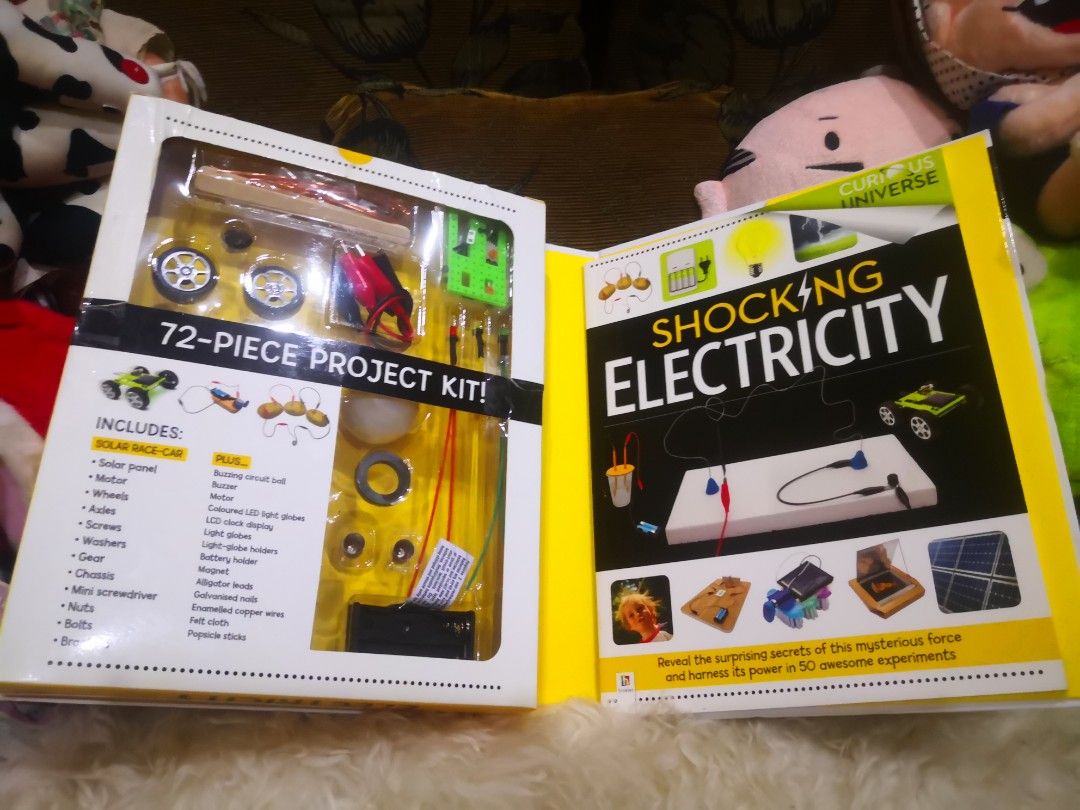 SHOCKING ELECTRICITY *Book & Science Experiment Kit, Hobbies & Toys ...