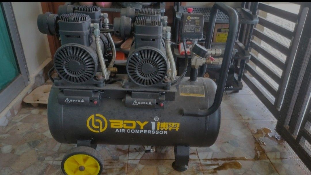 Silent Air compressor 50L, Auto Accessories on Carousell
