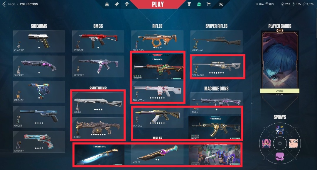 Silver 3 Valorant Account with 3 KNIVES, Video Gaming, Video Games ...