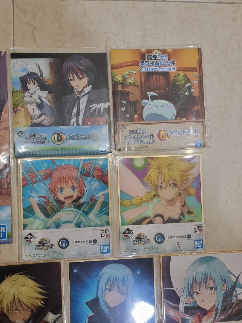 Slime & SAO Kuji - Shikishi Artboard - Poster - Acrylic Stand - CD ...