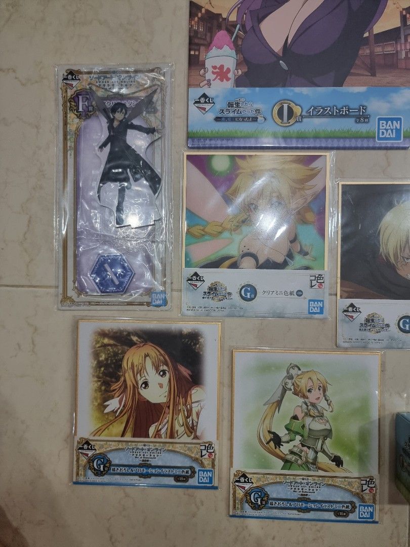 Slime & SAO Kuji - Shikishi Artboard - Poster - Acrylic Stand - CD ...