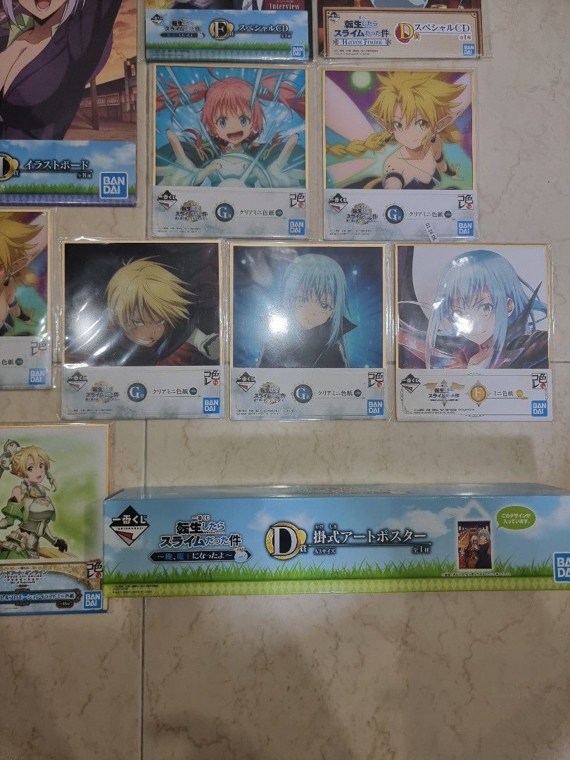 Slime & SAO Kuji - Shikishi Artboard - Poster - Acrylic Stand - CD ...