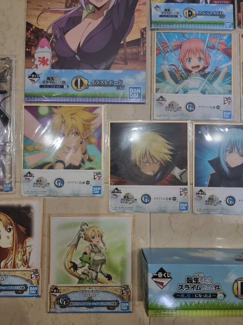 Slime & SAO Kuji - Shikishi Artboard - Poster - Acrylic Stand - CD ...