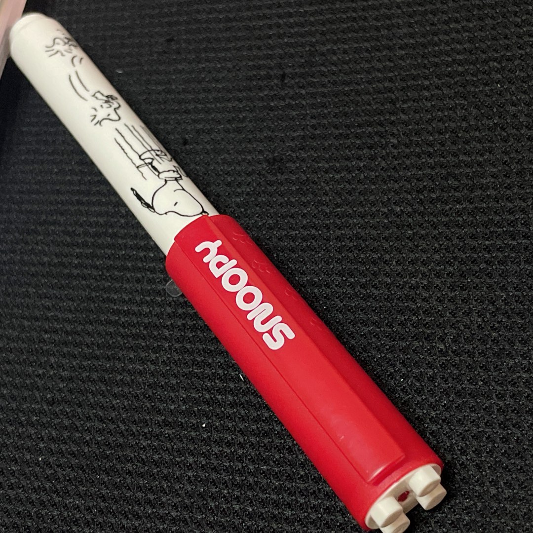 史努比Snoopy積木LED造型多功能筆燈（近全新沒電）@c676, 書籍、休閒與玩具, 文具、藝術、手工藝, 文具、上學用品在旋轉拍賣