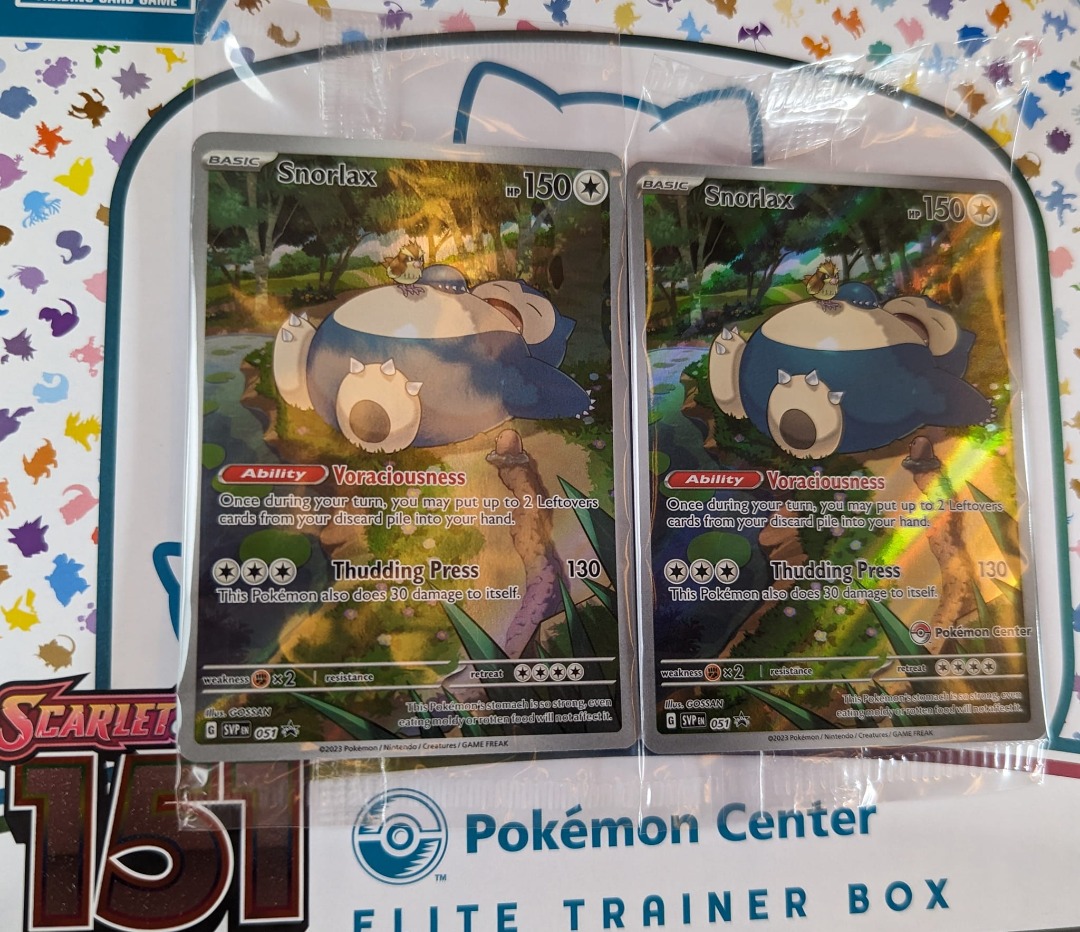 Snorlax Promo Card 151 ETB, Video Gaming, Gaming Accessories, Game Gift ...