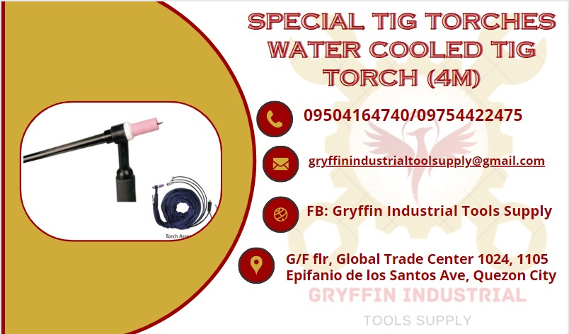 SPECIAL TIG TORCHES WATER COOLED TIG TORCH (4M), Commercial ...