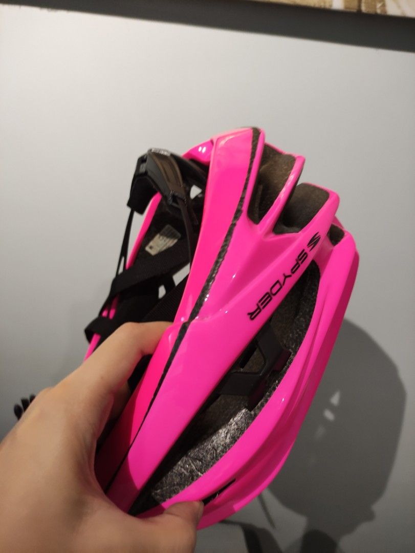 Spyder Pink Bike Helmet, Sports Equipment, Bicycles & Parts, Bicycles ...