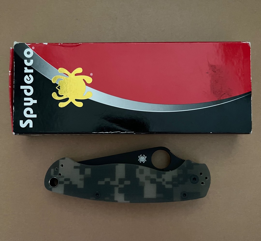 Spyderco Paramilitary 2 black, Sports Equipment, Hiking & Camping on ...