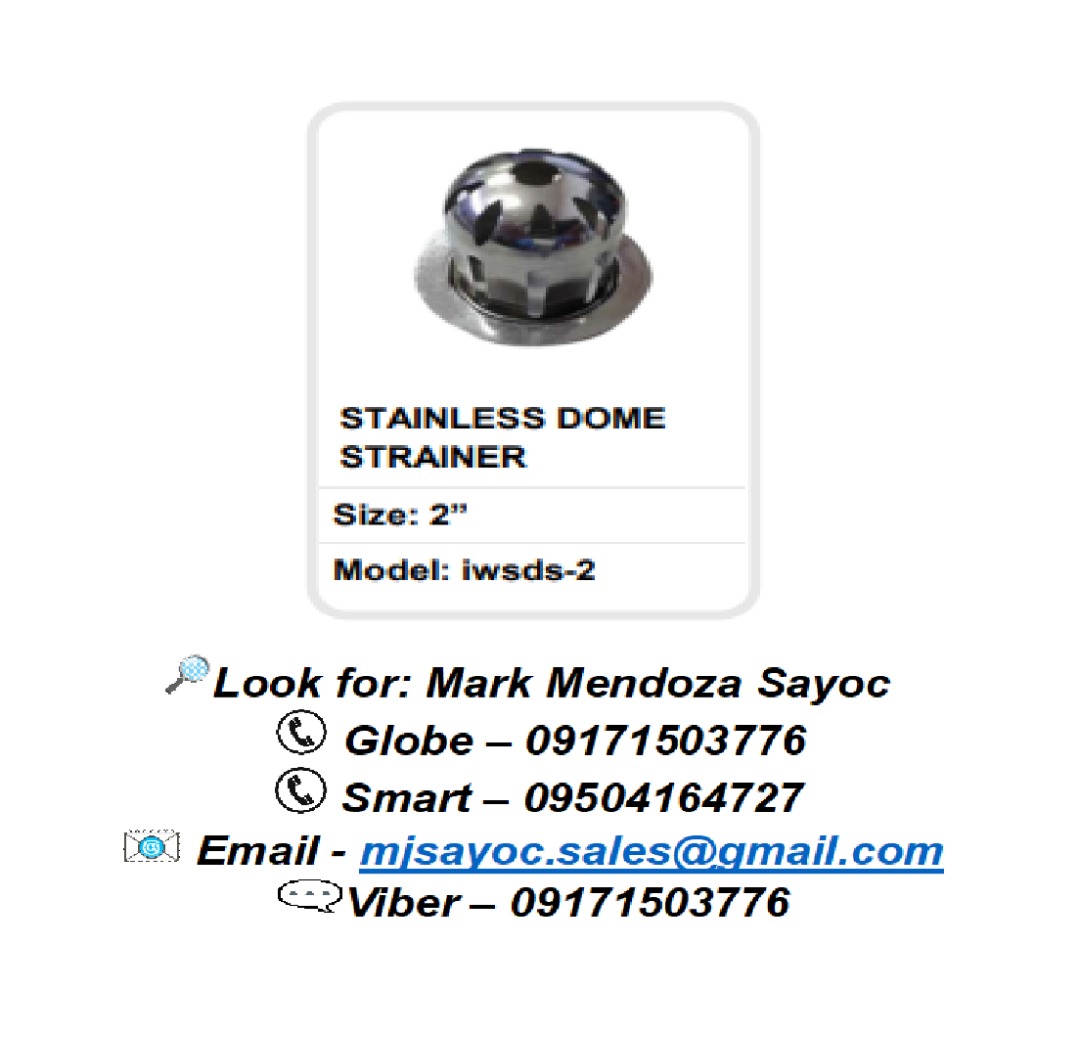 STAINLESS DOME STRAINER, Commercial & Industrial, Construction Tools ...