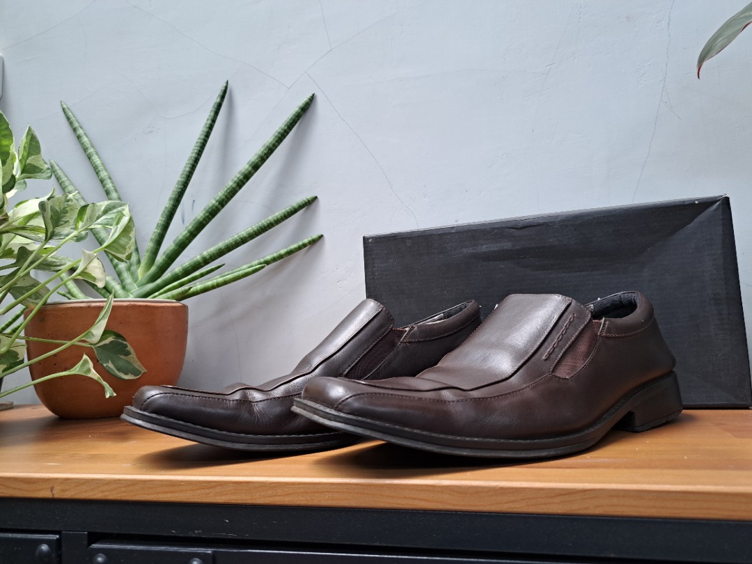 Studio Nine | Men Shoes | Brown Leather | Formal Shoes, Fesyen Pria ...