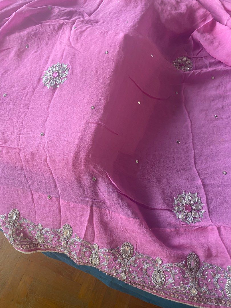 Stunning festive saree with full hand work, Women's Fashion, Dresses ...