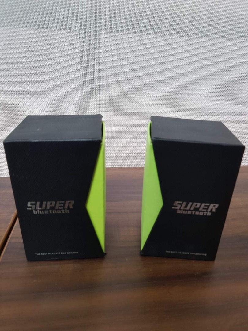 Super Bluetooth Headset with Car Charger available color Black and ...