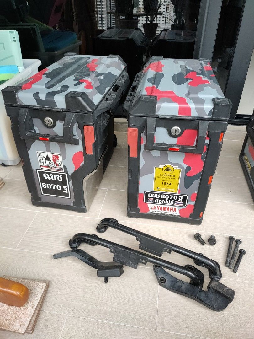 Super tenere oem side boxes, Motorcycles, Motorcycle Accessories on ...