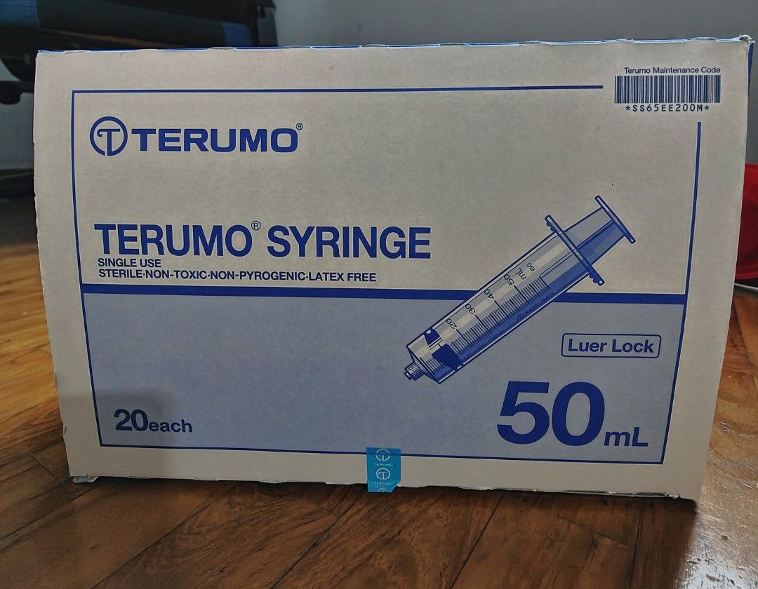 Terumo syringe 50ml, Health & Nutrition, Medical Supplies & Tools on Carousell