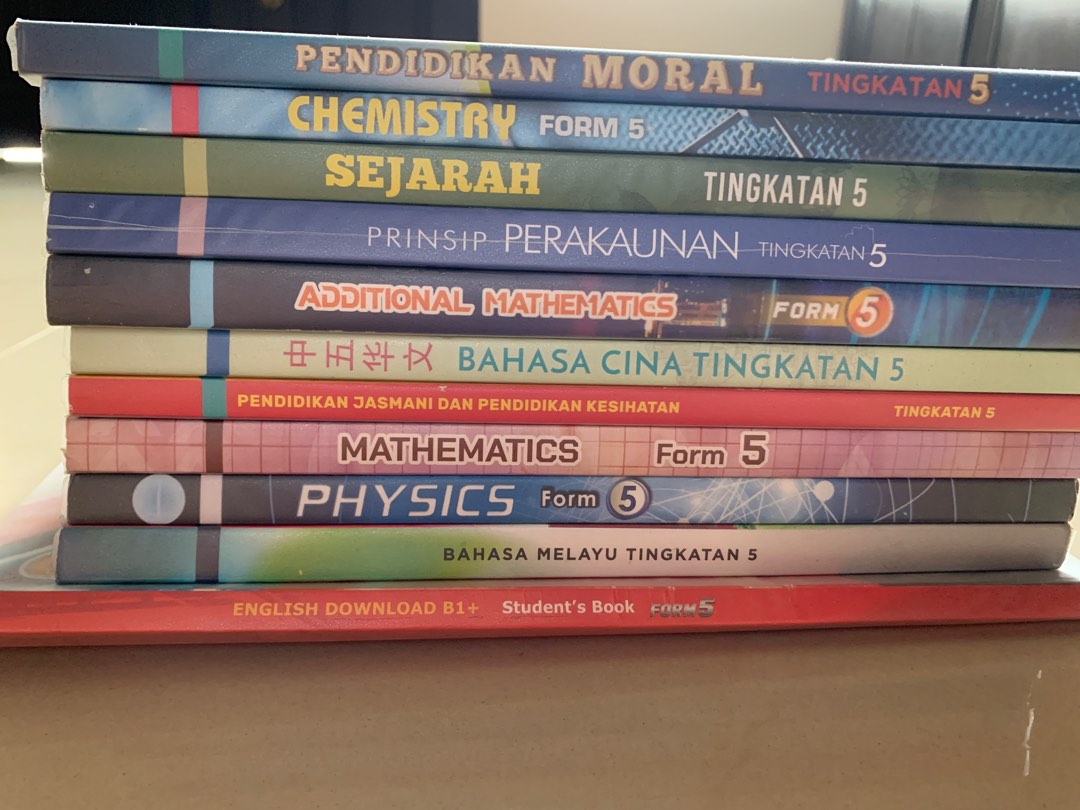 SPM FORM 5 TEXTBOOKS (PLEASE READ DESCRIPTION), Hobbies & Toys, Books ...