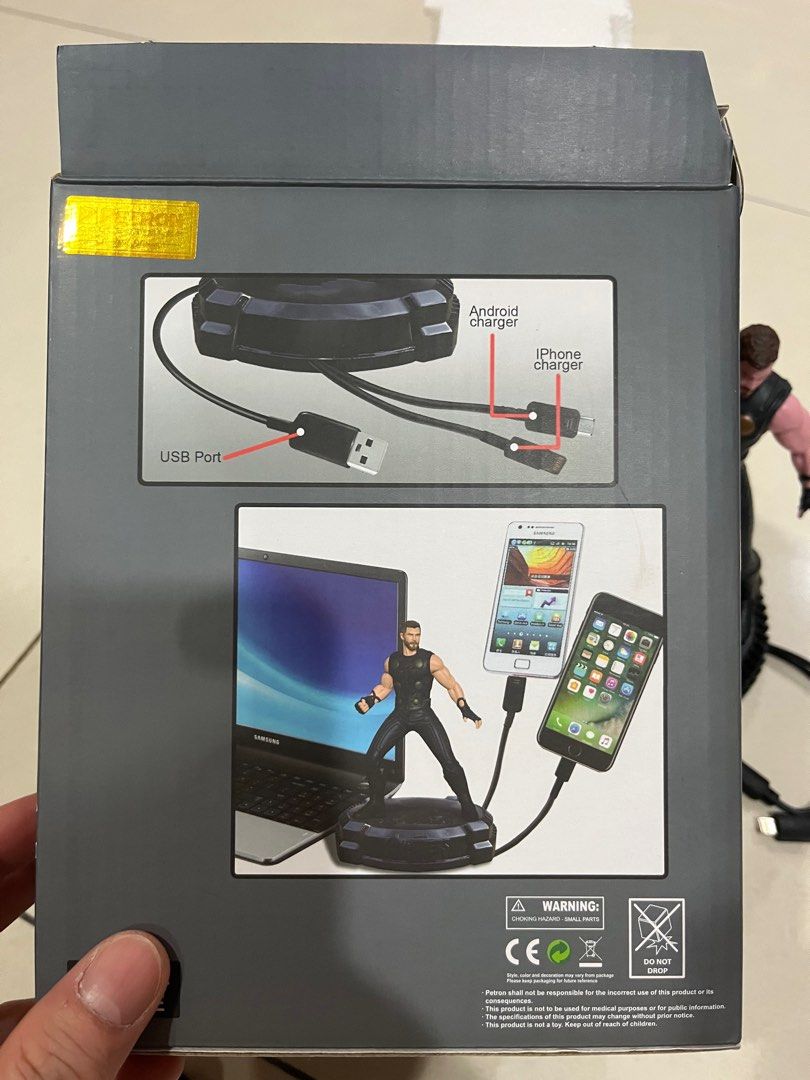 Thor charger with lightnin and usb type b, Hobbies & Toys, Toys & Games ...