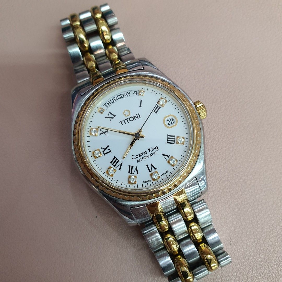 Titoni Cosmo King Automatic Roman Dial 38mm, Men's Fashion, Watches ...