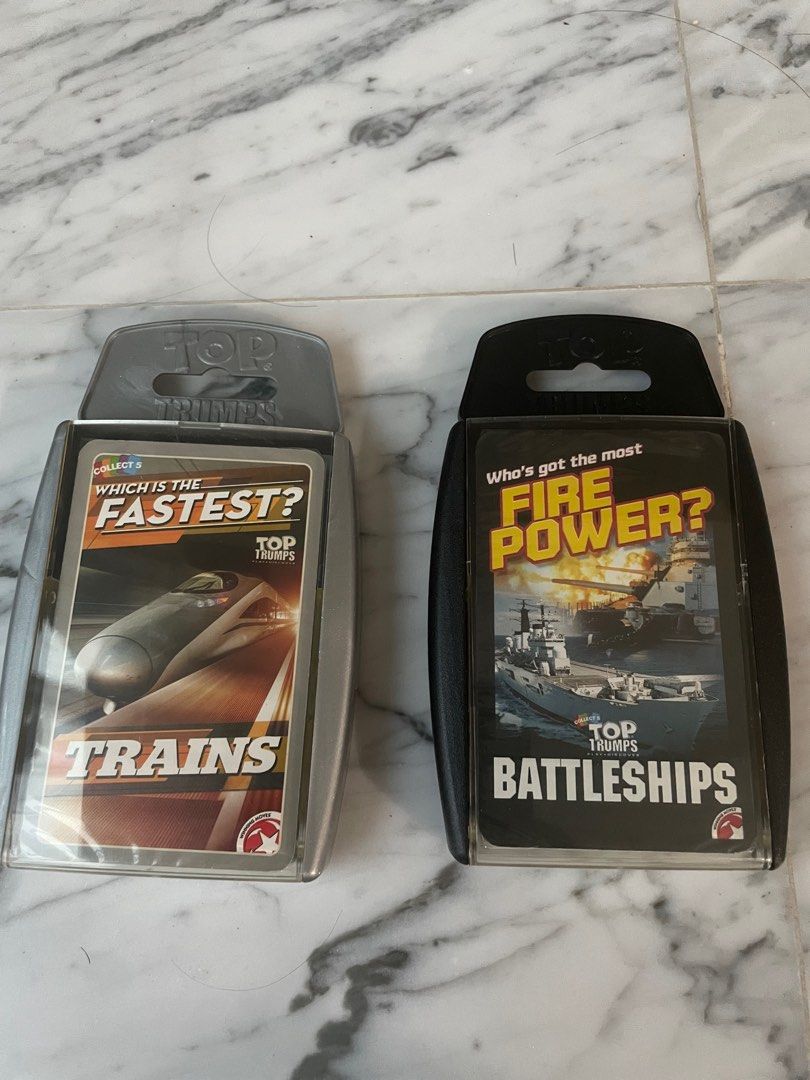 Top Trumps Cards- trains + battleships, Hobbies & Toys, Toys & Games on ...