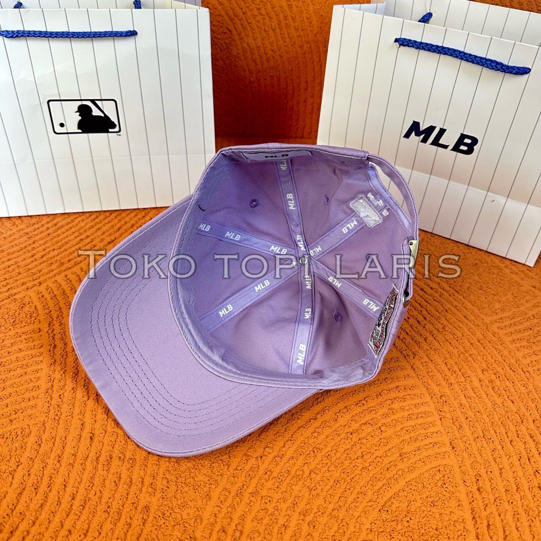 Topi MLB Lilac Logo LA | MLB Caps Los Angeles, Fesyen Wanita, Aksesoris ...