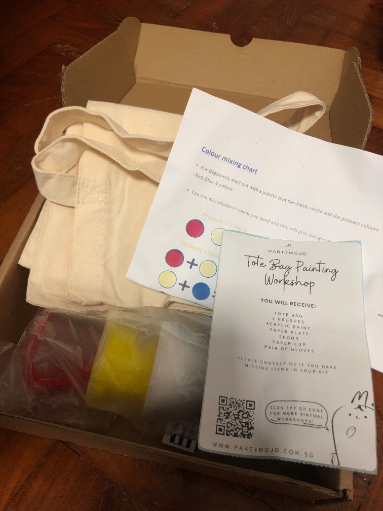 Tote Bag Painting Kit, Hobbies & Toys, Stationery & Craft, Other ...