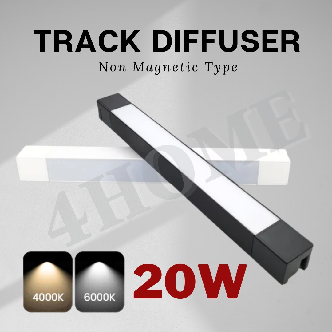 Track Light Diffuser Flood Light 20W Daylight Cool White, Furniture ...