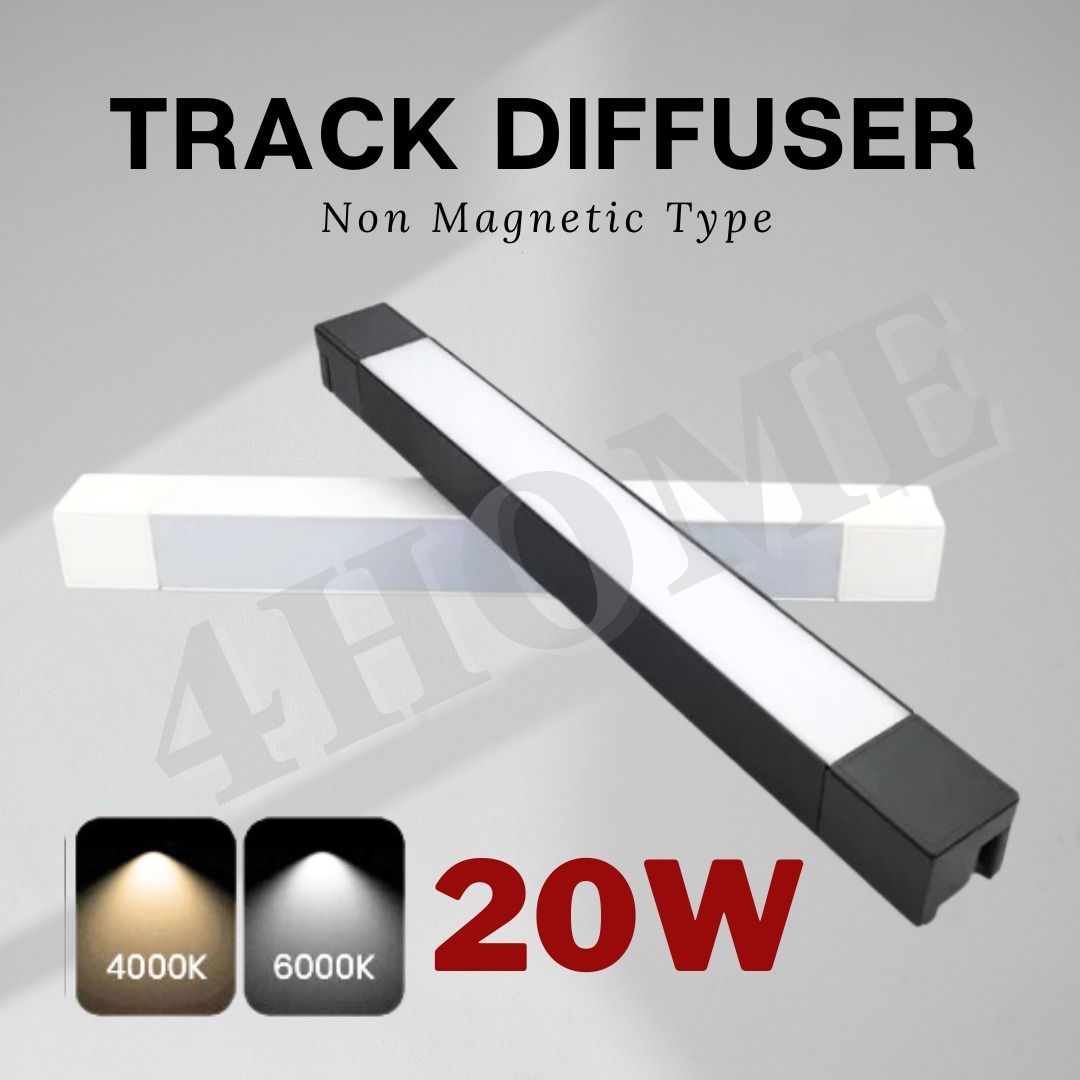 Track Light Diffuser Flood Light 20W Daylight Cool White, Furniture ...