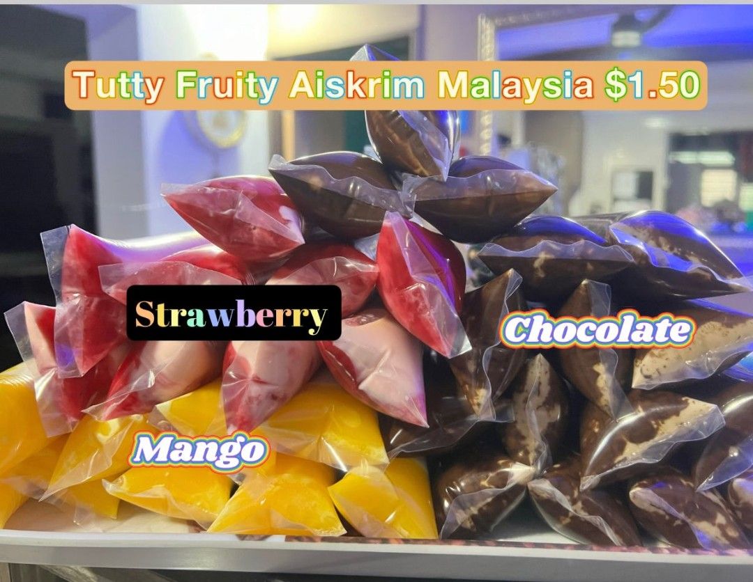 Tutty fruity ice cream malaysia, Food & Drinks, Chilled & Frozen Food ...