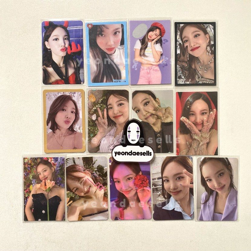 TWICE Nayeon & Jeongyeon Photocard PC Set + 2Yeon Cloth Banner Set ...