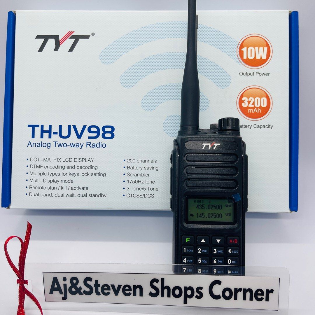 TYT TH-UV98 TWO WAY RADIO LONG RANGE, Mobile Phones & Gadgets, Walkie-Talkie on Carousell