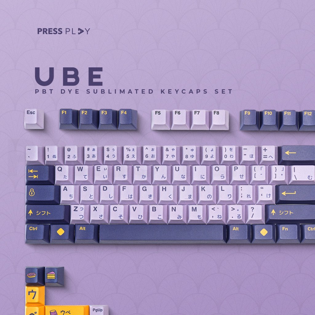 UBE PBT Dye Sub Keycaps , Computers & Tech, Parts & Accessories ...
