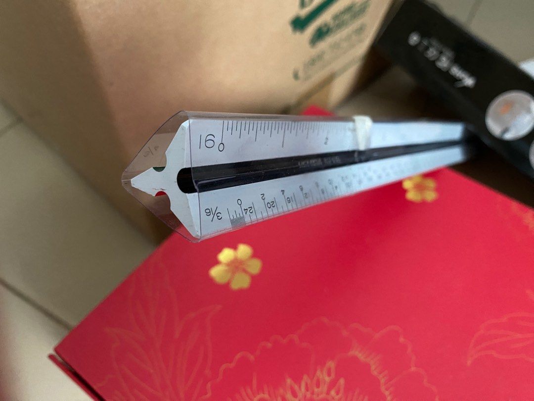 Uchida Triangle Scale Ruler 30CM, Hobbies & Toys, Stationery & Craft ...