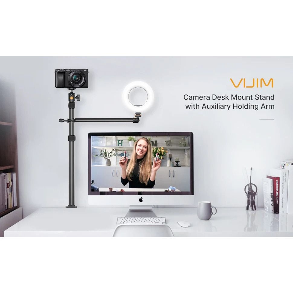 Ulanzi Vijim LS-01 Desktop Extendable Lamp Light Stand With Table Clamp ...
