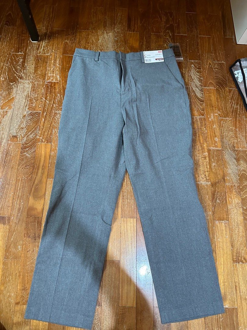 Uniqlo Formal Pants - Grey, Women's Fashion, Bottoms, Other Bottoms on Carousell