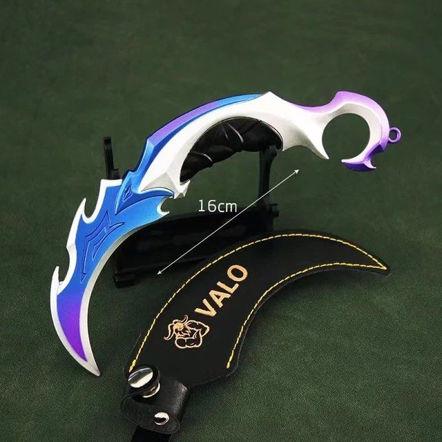 Valorant full metal reaver karambit (life size with leather case ...