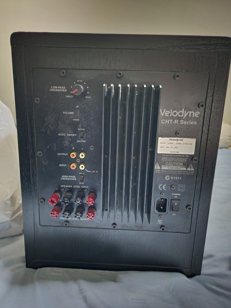 Velodyne CHT-R Series Subwoofer, Audio, Soundbars, Speakers ...