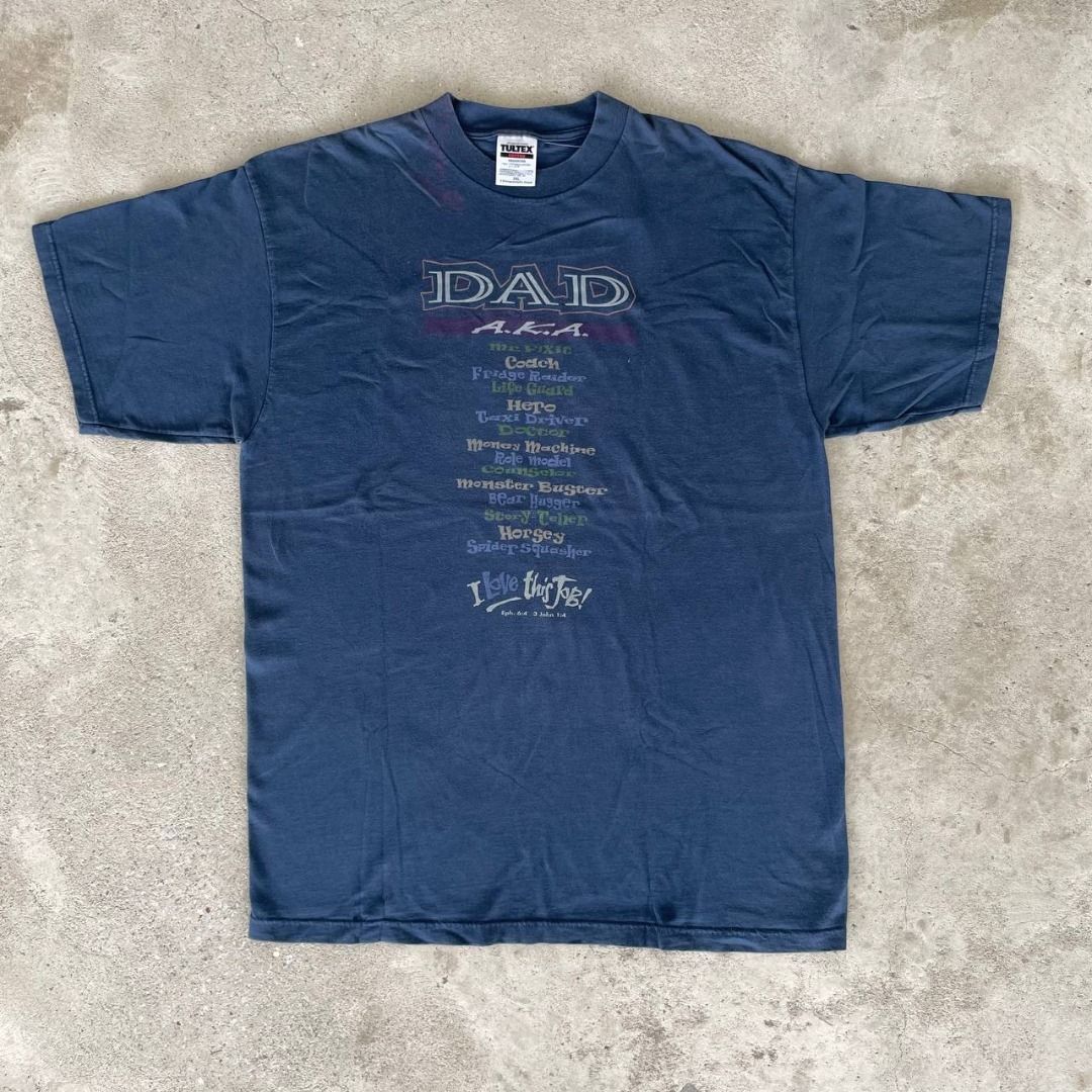 Vintage 90s Dad A.K.A. Shirt, Men's Fashion, Tops & Sets, Tshirts ...