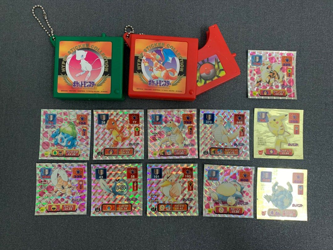 Vintage 96-97 Pokemon Hyper Sticker Collection With 2 mewtwo charizard ...