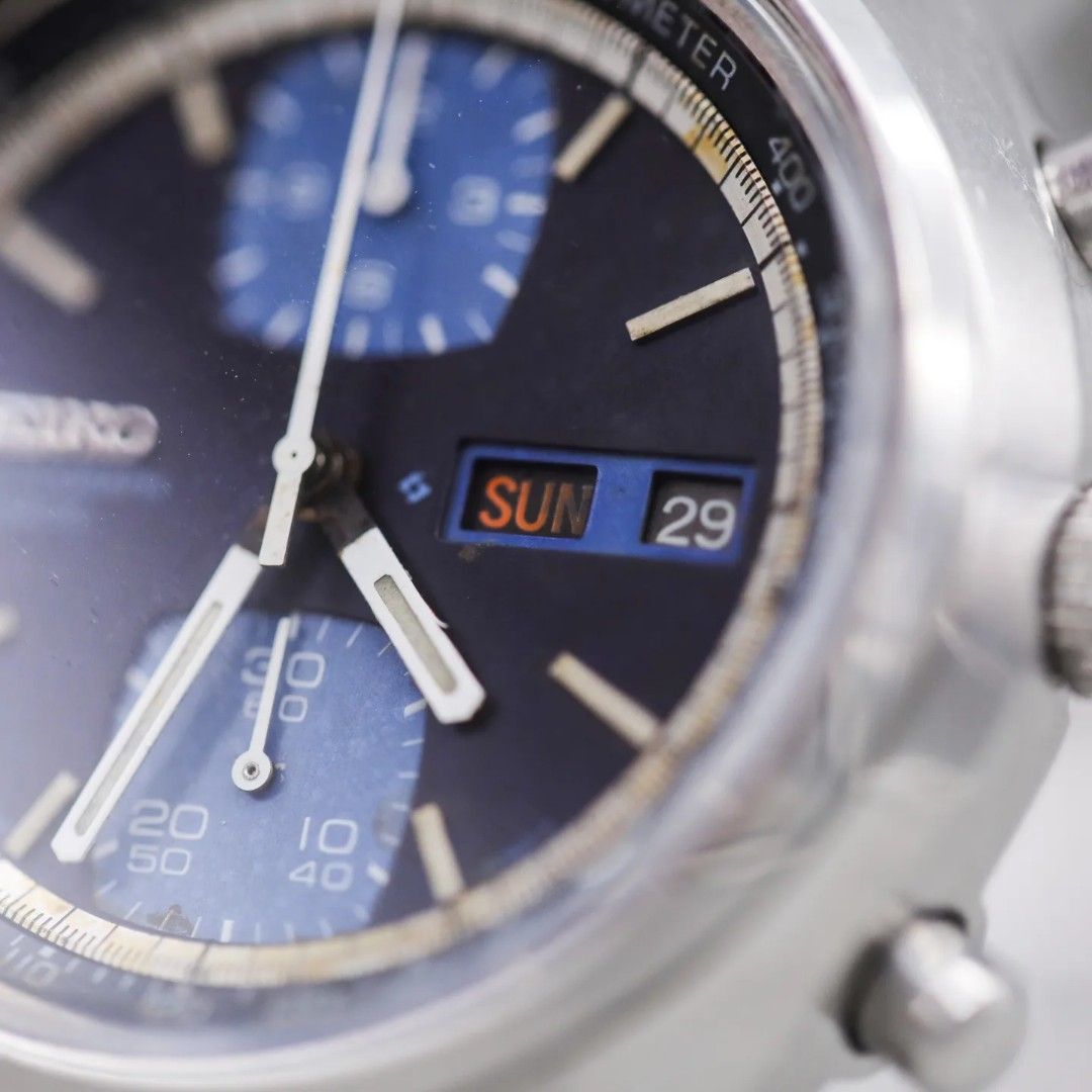 Vintage and rare seiko john player 6138 blue, Luxury, Watches on Carousell