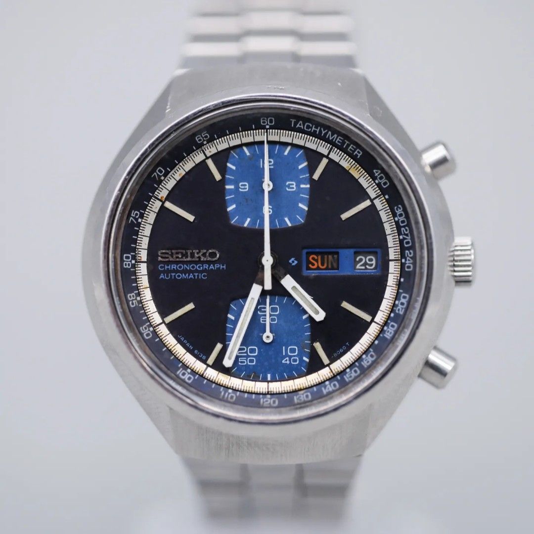 Vintage and rare seiko john player 6138 blue, Luxury, Watches on Carousell