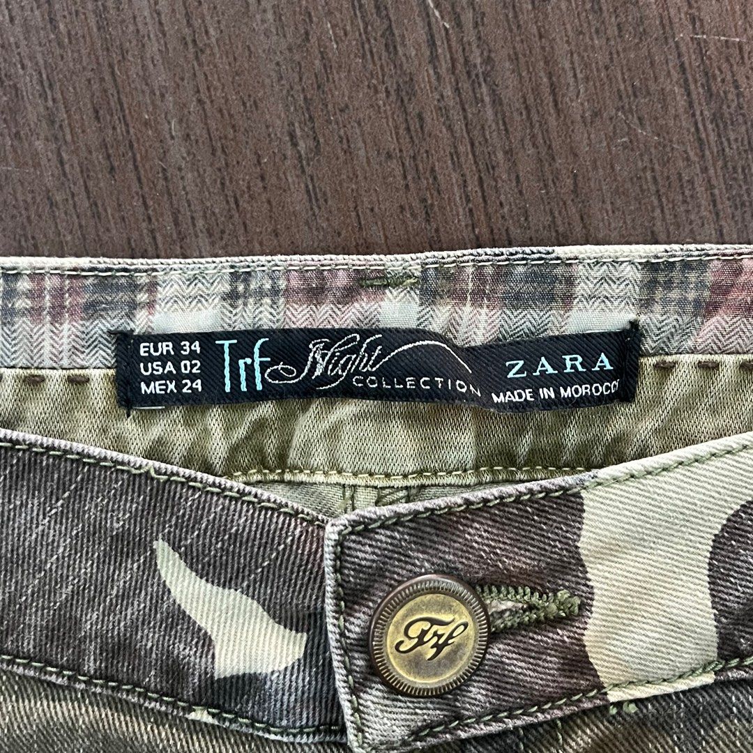 vintage army shorts trf zara collection, Women's Fashion, Bottoms, Shorts on Carousell