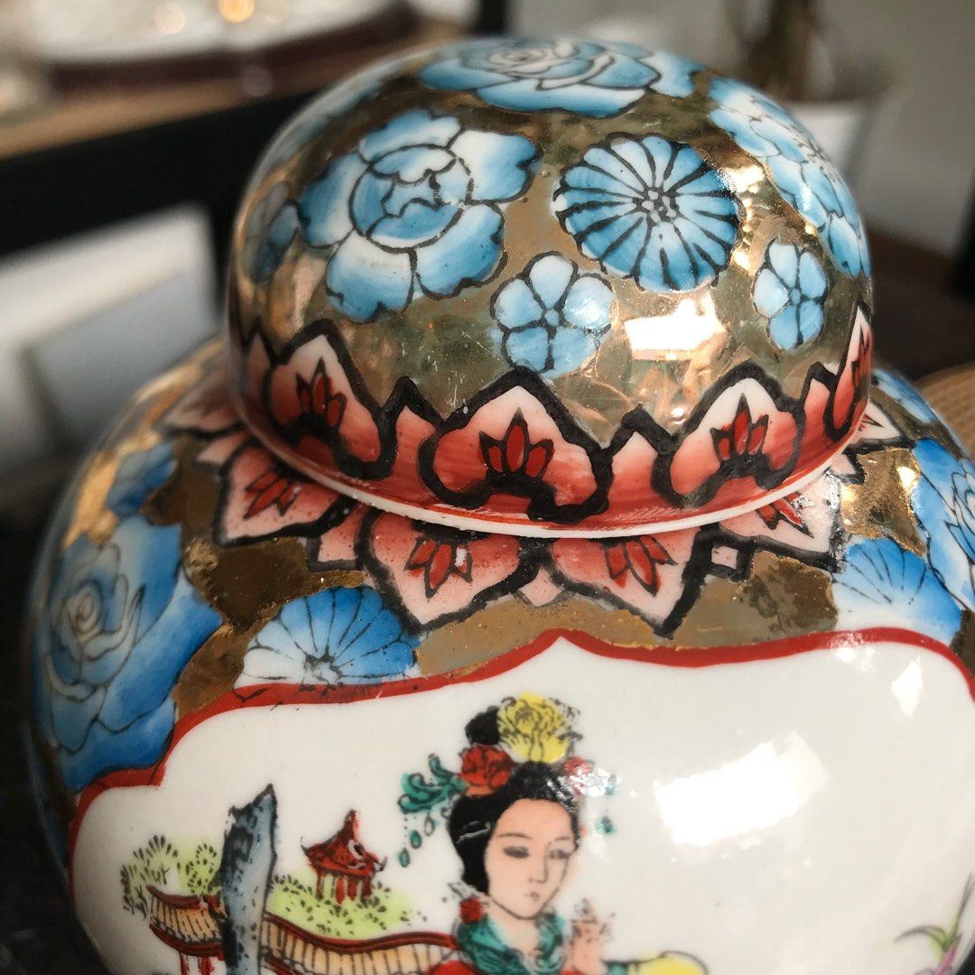 Vintage Chinese ginger jar lid, Hobbies & Toys, Memorabilia ...