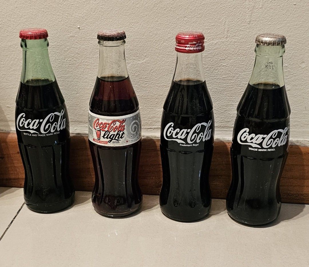 Vintage Collectables Set Of Coca Cola Bottles, Hobbies & Toys, Memorabilia & Collectibles ...
