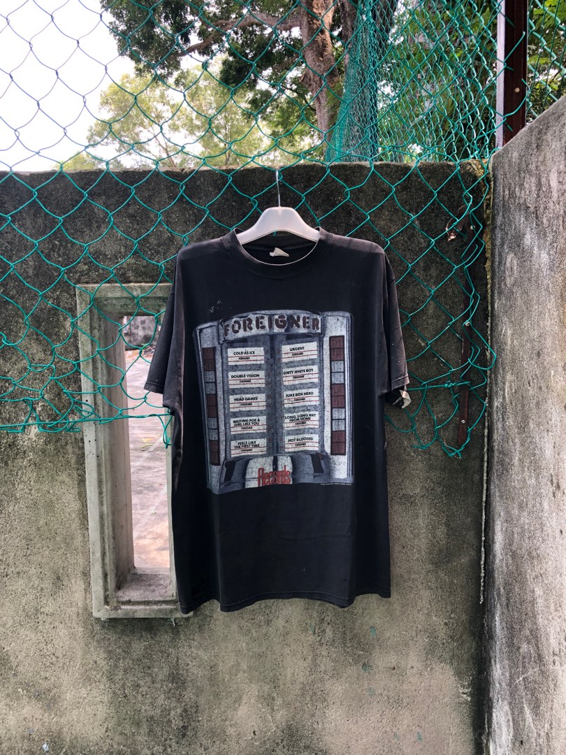 vintage foreigner british rock band shirt, Men's Fashion, Tops & Sets ...