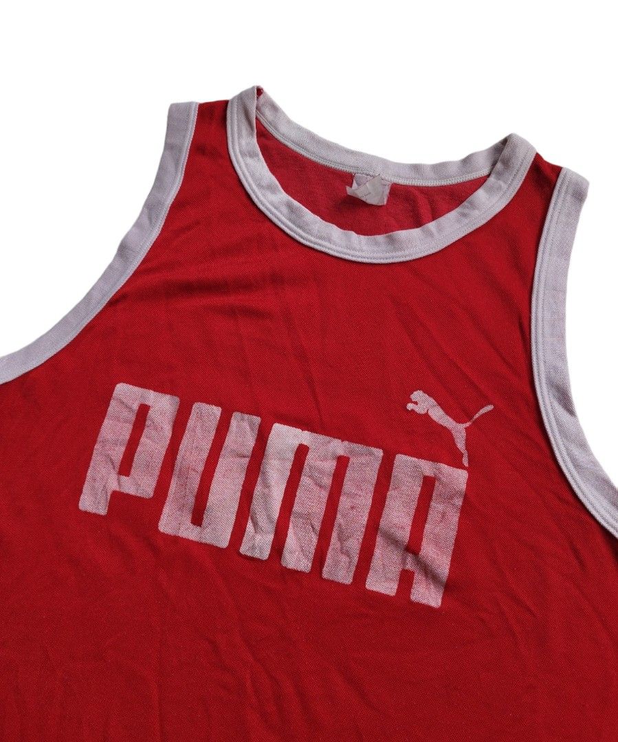 VINTAGE PUMA SINGLET JERSEY, Men's Fashion, Tops & Sets, Tshirts & Polo ...
