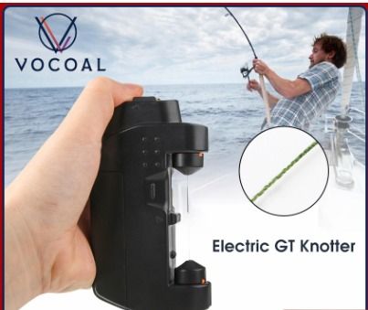 Vocoal Electric Fish Knot Assist Tool Fast Electric Knotter Sea Fishing Automatic Quick Knotter ...